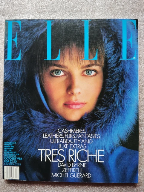 RARE !!!MAGAZINE ELLE USA N°14 Oct.1986 Cover Paulina Porizkova EUR 35 ...