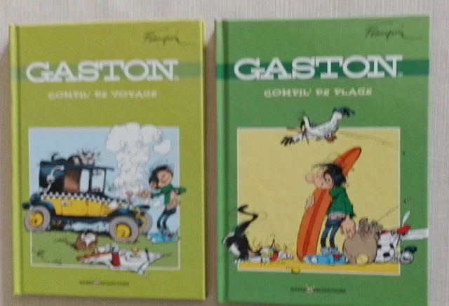 LOT PUB TOTAL 2 Gaston Lagaffe Franquin petit format cartonné EUR 15,00 ...
