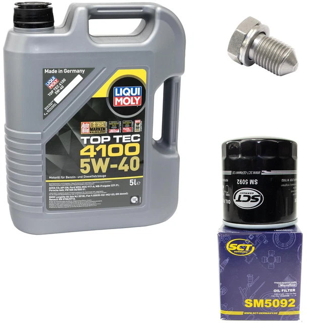 MOTEUR KIT 5W-40 5 Litre + Filtre à Huile Sm 5092 + Hélice pour VW Transporter EUR 62,42 ...