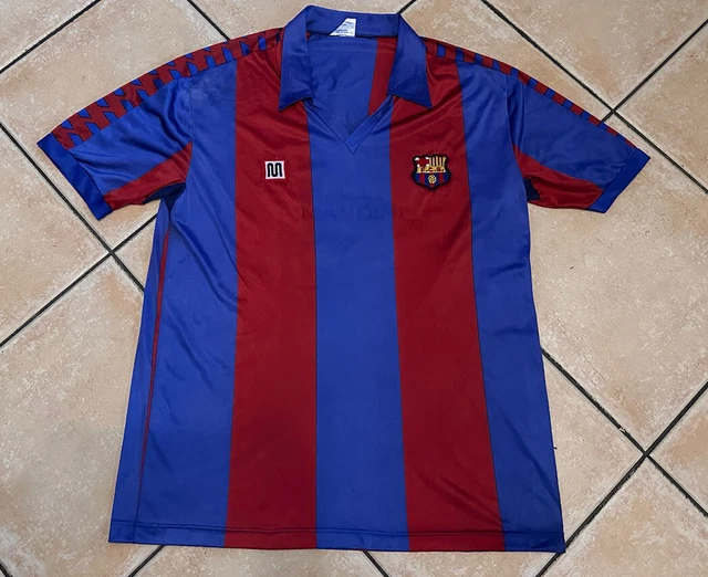 MAGLIA VINTAGE MEYBA Barcelona Barcellona Barcà Rarità Anni 80 Match ...