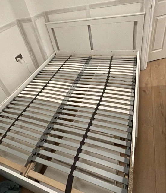 IKEA-SONGESAND KING BED frame with two storage boxes £60.00 - PicClick UK