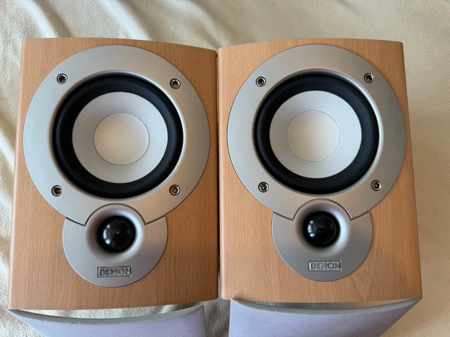 DENON BY MISSION SCM51 Bookshelf Speakers 22cm High 6 Ohms 75W Genuine ...