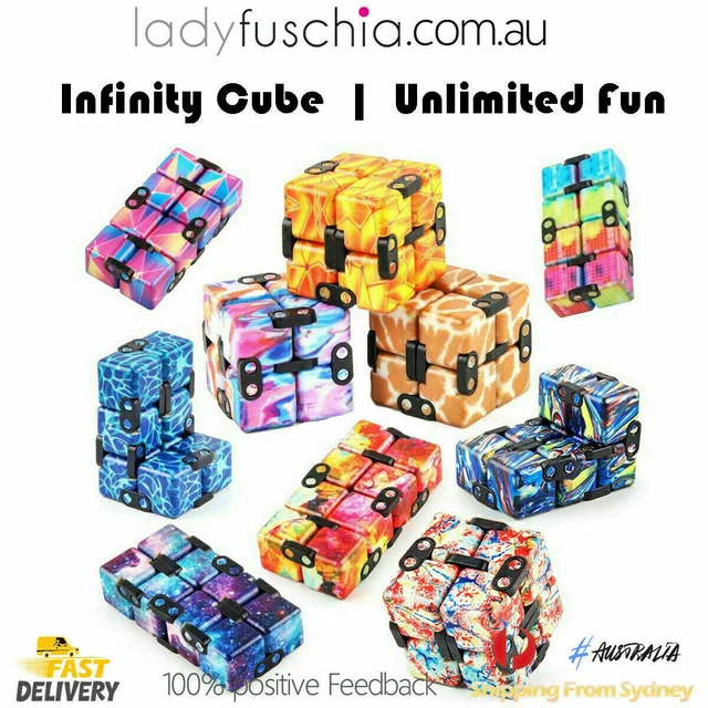 INFINITY CUBE FIDGET Toys Magic Puzzle Sensory Autism Anxiety ADHD ...