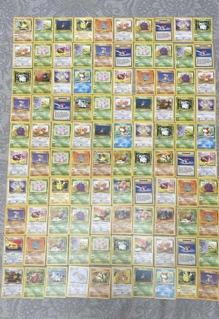 POKEMON JUNGLE SET Part Complete WOTC X100 Card Bundle Joblot 1999 Vintage £59.99 - PicClick UK