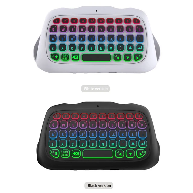 WIRELESS RGB CONTROLLER Keyboard für PS5 Pro mit Chatpad und 35mm Audio ...
