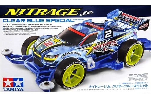 TAMIYA 95398 MINI 4WD NITRAGE Jr. CLEAR BLUE SPECIAL (MA CHASSIS) 1/32 ...