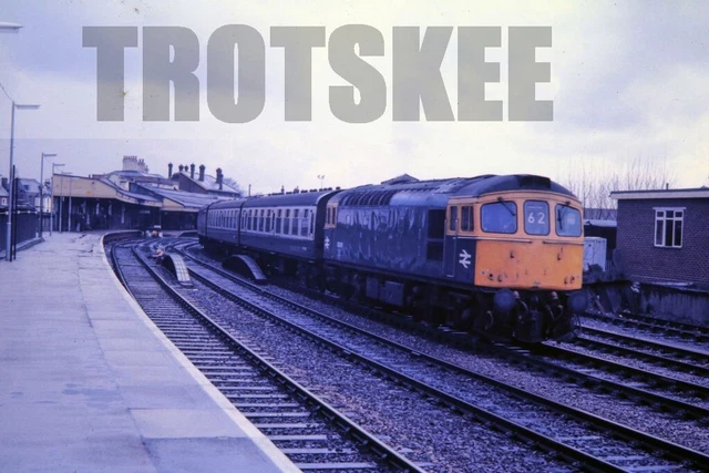 35MM SLIDE BR British Rail Diesel Loco Class 33 33001 Salisbury 1978 ...