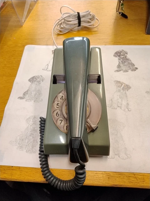 ROTARY DIAL TRIM Phone 1970s Vintage Two-Tone Green £30.00 - PicClick UK