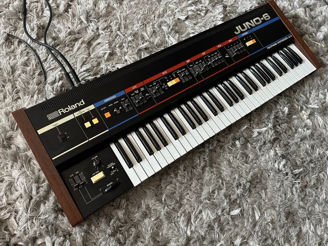ROLAND JUNO 6 Analog Polyphonic Synthesizer RARE 60 106 korg polysix ...
