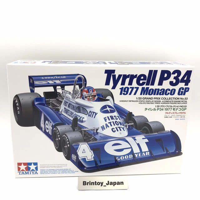 TAMIYA 20053 TYRRELL P34 1977 Monaco Gp échelle 1/20 kit neuf du Japon ...