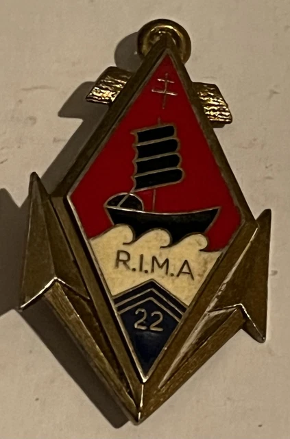 INSIGNE MILITAIRE FRANCE pucelle 22 régiment d’infanterie de marine RIMA EUR 2,50 - PicClick FR