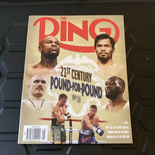 THE RING MAGAZINE Jan 2026. 21st Century pound-for-pound Top 10 boxing ...