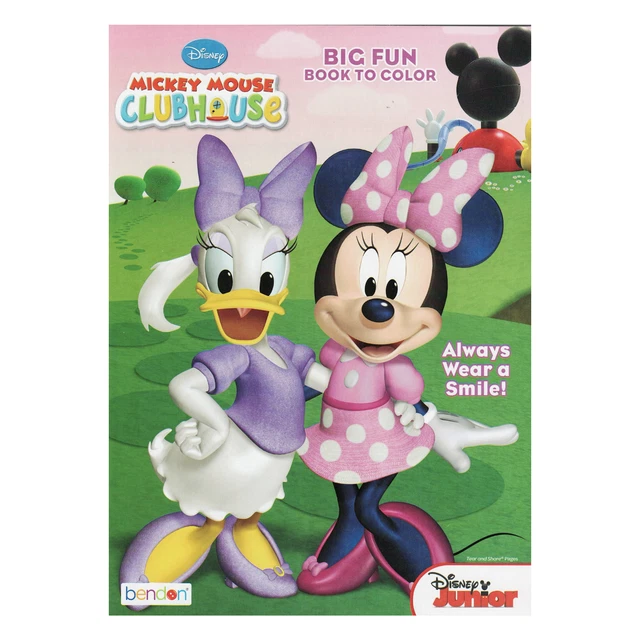 DISNEY MICKEY MOUSE & Friends- Big Fun Book to Color - 'Always Wear a ...