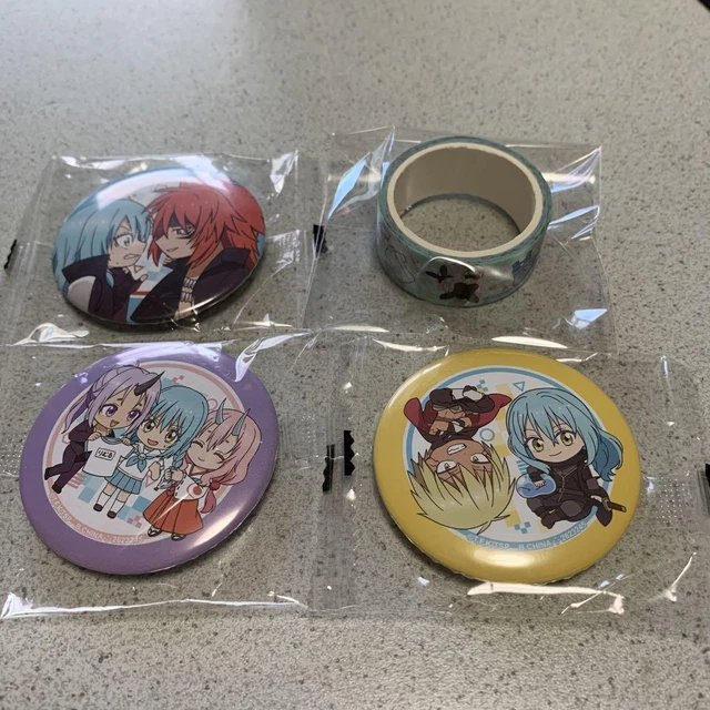 THAT TIME GOT Reincarnated As Slime Gacha Button Badges Masking Tape ...