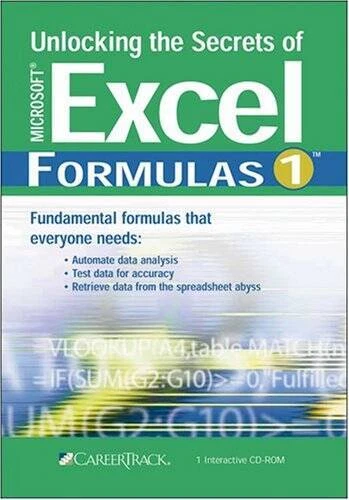 UNLOCKING THE SECRETS of Microsoft Excel FORMULAS 1 - CD-ROM - VERY ...