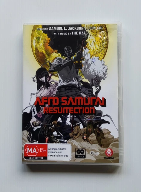 AFRO SAMURAI-RESURRECTION W/BOOKLET! x2 Discs (DVD, 2008) PAL R4. Discs ...