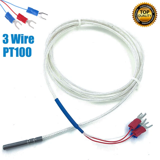 PT100 3 WIRE Temperature Sensor K type Thermocouple Probe Laboratory ...