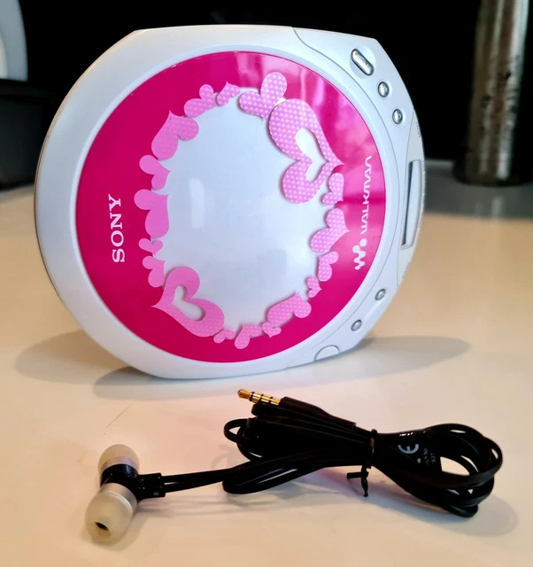 EXTREMELY RARE SONY D-EQ550 PERSONAL CD PLAYER WALKMAN Pink White ...