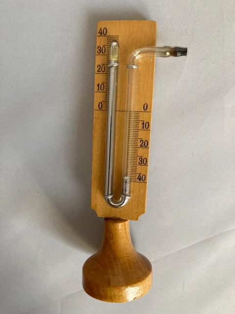 DDR BAROMETERPROBE BAROMETER Druck Druckmessung U - Rohr Holz ...