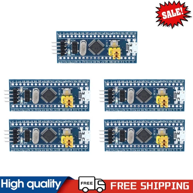 5 PCS STM32F103C8 Useful Arm STM32 Minimum System Development Learning ...