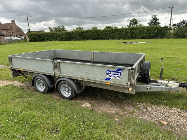 IFOR WILLIAMS TRAILER 12ft x 6ft 6in Flat Bed LM126G with Sides 3500kg ...