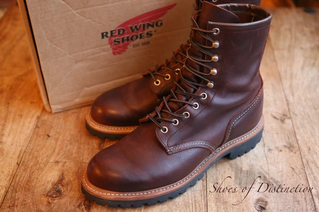 REDWING RED WING Logger 4585 Dark Brown Leather Boots UK 8.5 D US 9.5 ...