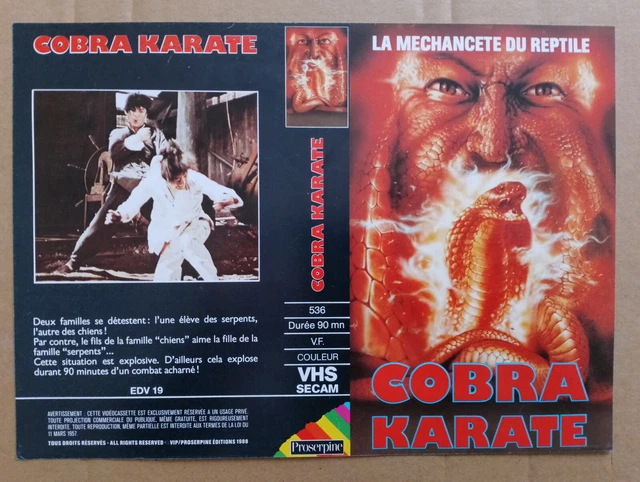 JAQUETTE VHS - Cobra Karate - Vhs Sleeve EUR 7,00 - PicClick FR