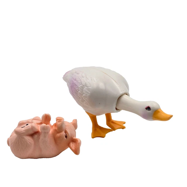 BARBIE MAGICAL PETS Mommy And Babies Nibbles Duck And Pig 1997 Vintage ...