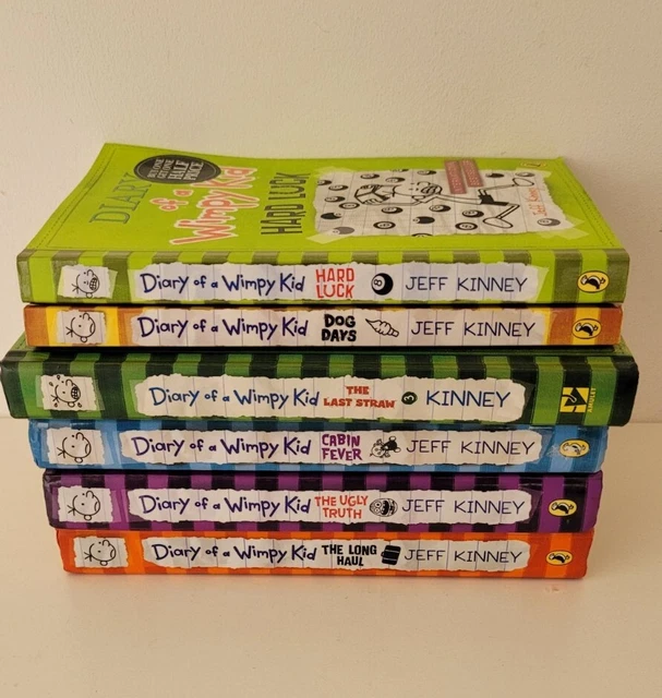 DIARY OF A WIMPY KID book bundle - 6 books, 4 hardbacks 2 paperback EUR ...