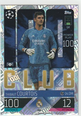 MATCH ATTAX 2022/23 Thibaut Courtois Real Madrid 100 Club Card New £4. ...