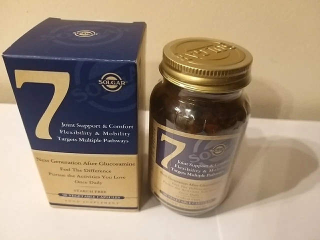 SOLGAR 7 JOINT Support & Comfort - 90 Veg Capsules / Brand New Expiry ...
