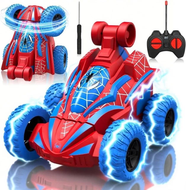 SPIDER 4WD RC Stunt Car for Kids 3-10, 360° Flips & Double-Sided ...