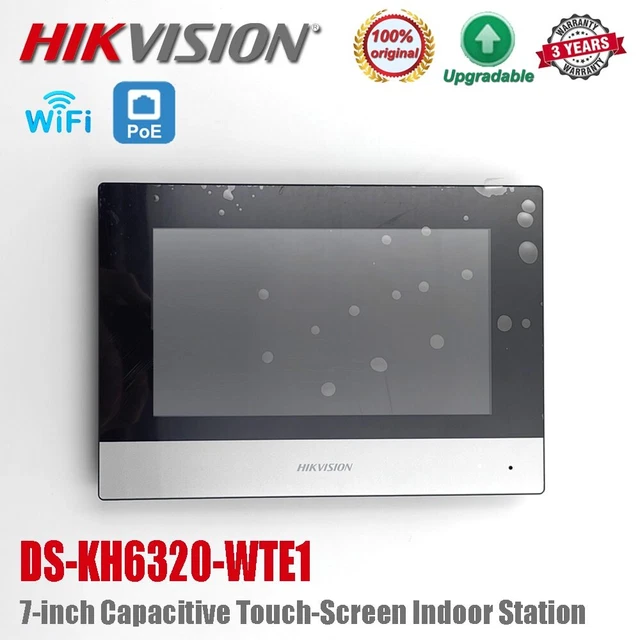 HIKVISION DS-KH6320-WTE1 VIDEO Intercom Indoor Station 7-In Touch ...