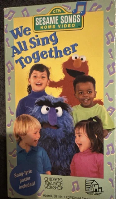 SESAME STREET - We All Sing Together (VHS, 1993) £15.46 - PicClick UK