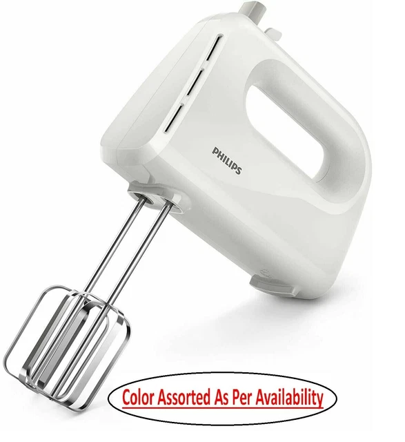 PHILIPS HAND MIXER 3 Speed Settings With Conic Wide Beaters Powerful ...