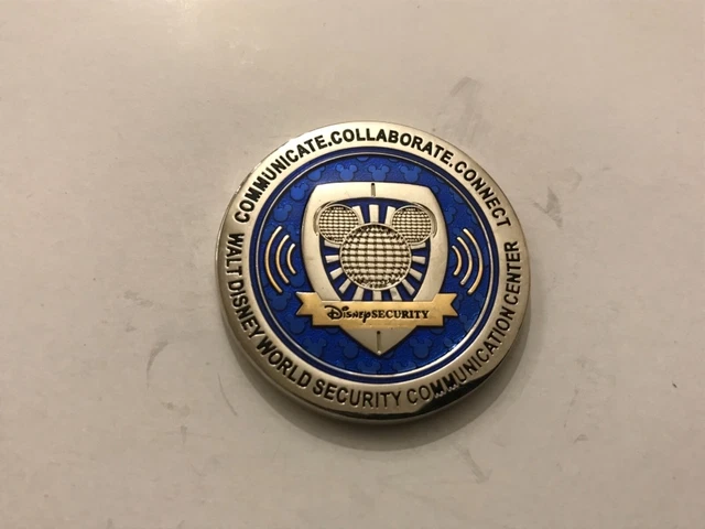 WALT DISNEY WORLD Security Communication Center Challenge Coin $15.21 ...