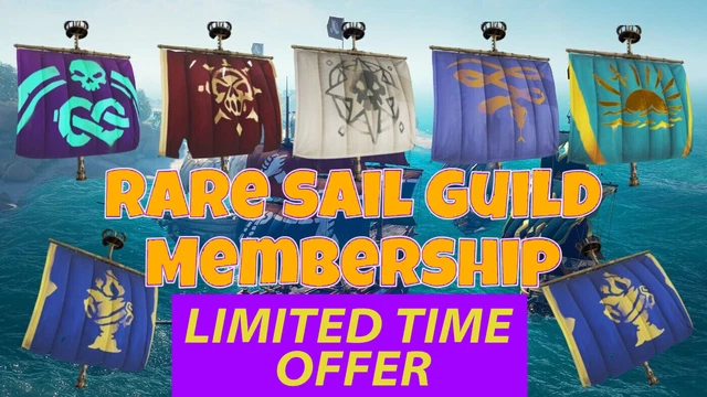 SEA OF THIEVES Guild Membership (RARE SAILS) - Ferryman , Obsidian ...