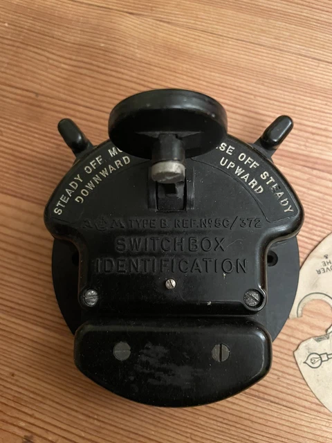 WW2 RAF AIRCRAFT MORSE CODE KEY IDENTIFICATION SWITCH BOX Ref No 5C/372 ...