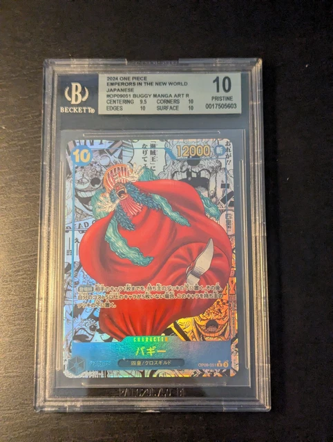 2024 ONE PIECE Emperors In The New World Manga Alt Art Op09-051 Buggy Bgs 10 Jap EUR 650,00 ...