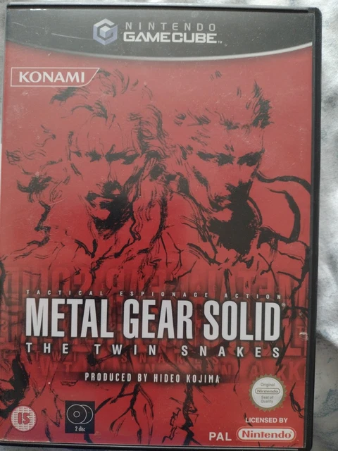 METAL GEAR SOLID The Twin Snakes Nintendo GameCube Game & Manual PAL ...