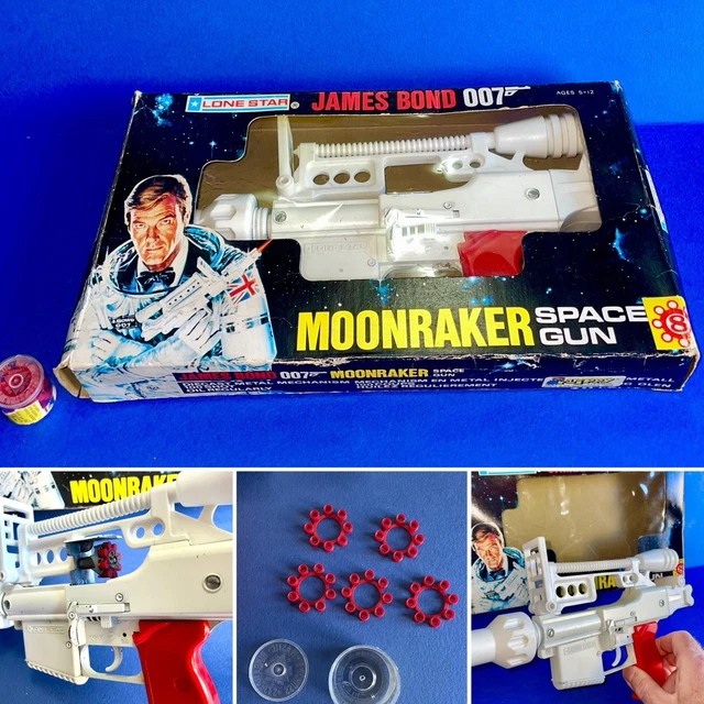 RARE VINTAGE 1979 MOONRAKER James Bond SPACE GUN LONE STAR Caps Working ...