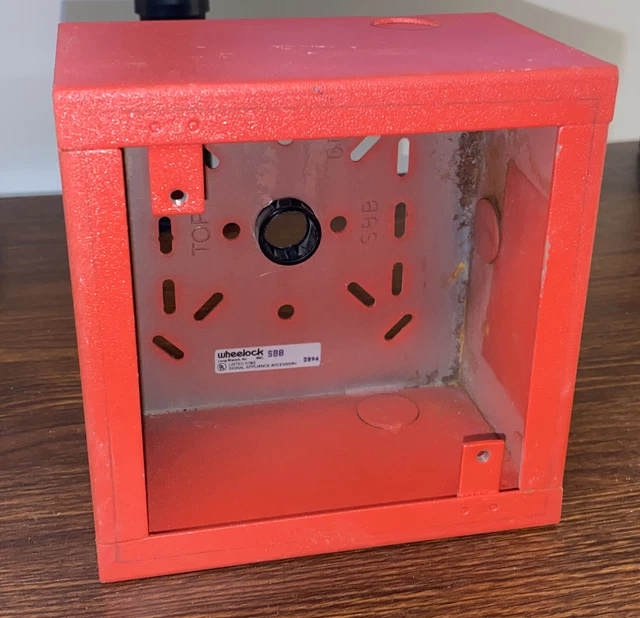 WHEELOCK SBB SURFACE Mount Fire Alarm Back Box (Red) 2894 EUR 11,67 ...