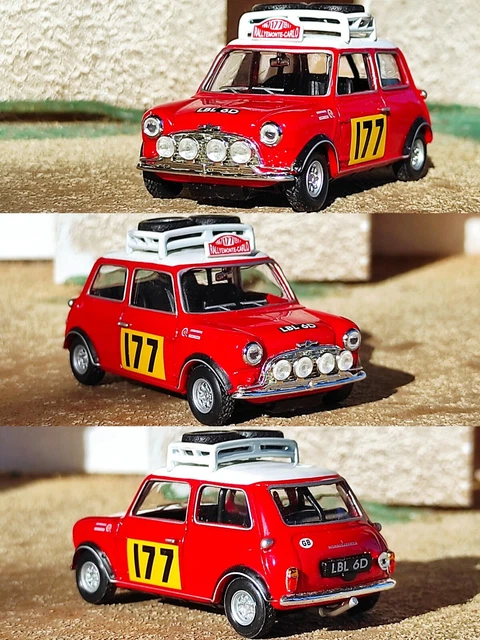 1/43 MINI COOPER Mk1 #177 Rally Monte Carlo 1967 Voiture Miniature ...