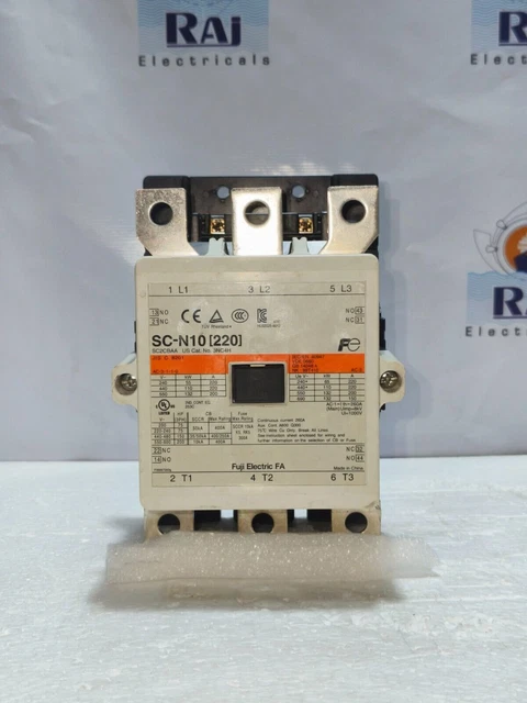 CONTACTEUR FUJI ELECTRIC SC-N10 [200] 260A (DC 100-127V) 50/60Hz 3P... EUR 470,42 - PicClick FR