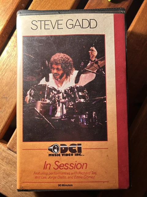 STEVE GADD - IN SESSION - VHS Video Very Rare. 1985 DCI ORIGINAL ...