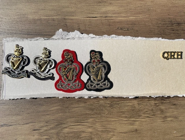BRITISH ARMY THE Queens Royal Irish Hussars QRIH Cap Badges, Etc Group ...