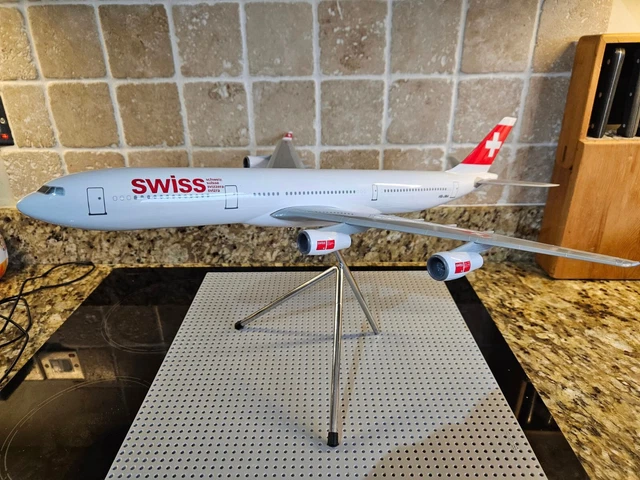 RARE 1:100 SCALE Swiss Airbus A340 model aircraft £470.00 - PicClick UK