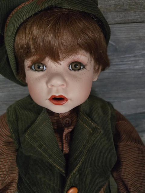 FRANKLIN MINT COCA-COLA Doll Matthew, 19" Heirloom Collector Porcelain ...