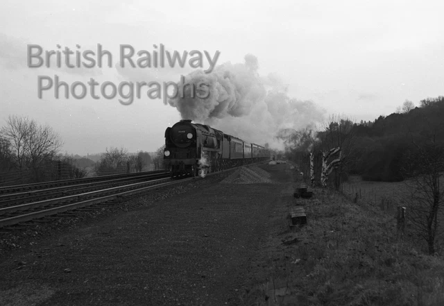 LARGER NEGATIVE BR British Railways Steam Loco 35016 Class MN at ...