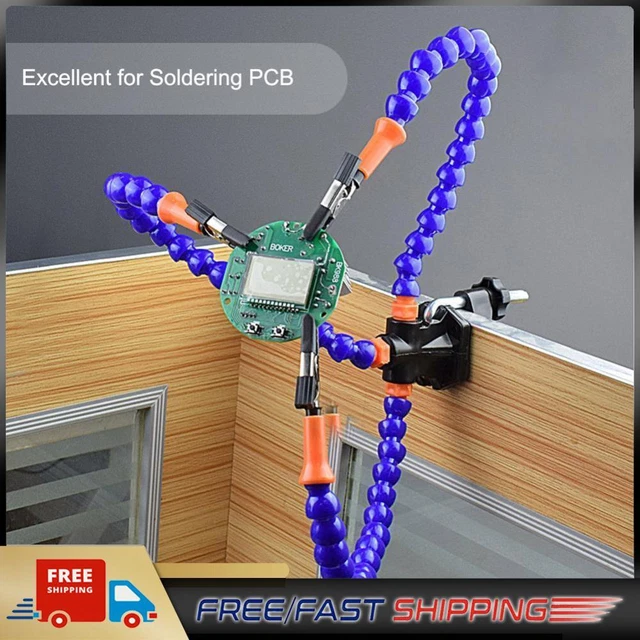 TABLE CLAMP WELDING Station Workshop Third Helping Hand Soldering Iron ...